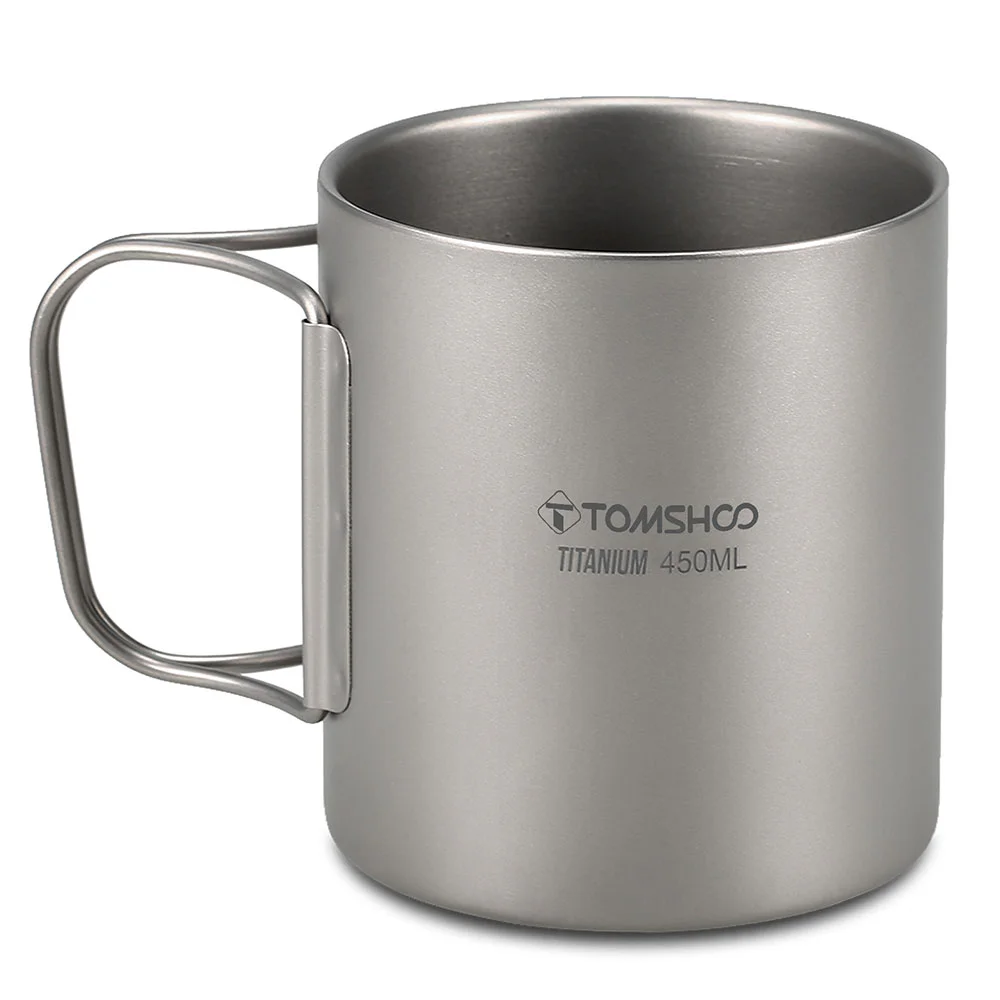 TOMSHOO Double Wall Titanium Mug | Backwoods Outdoor Gear